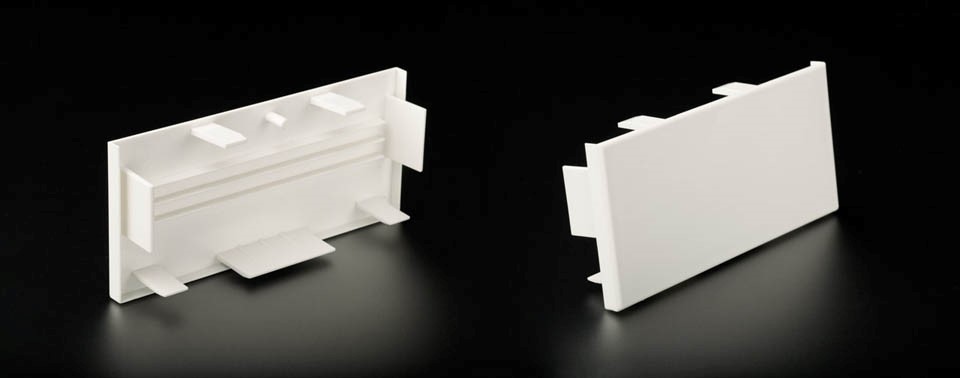 Licatec | CK 40 Endstück 60x40mm 60 mm | RAL 9001 | Brüstungs ...